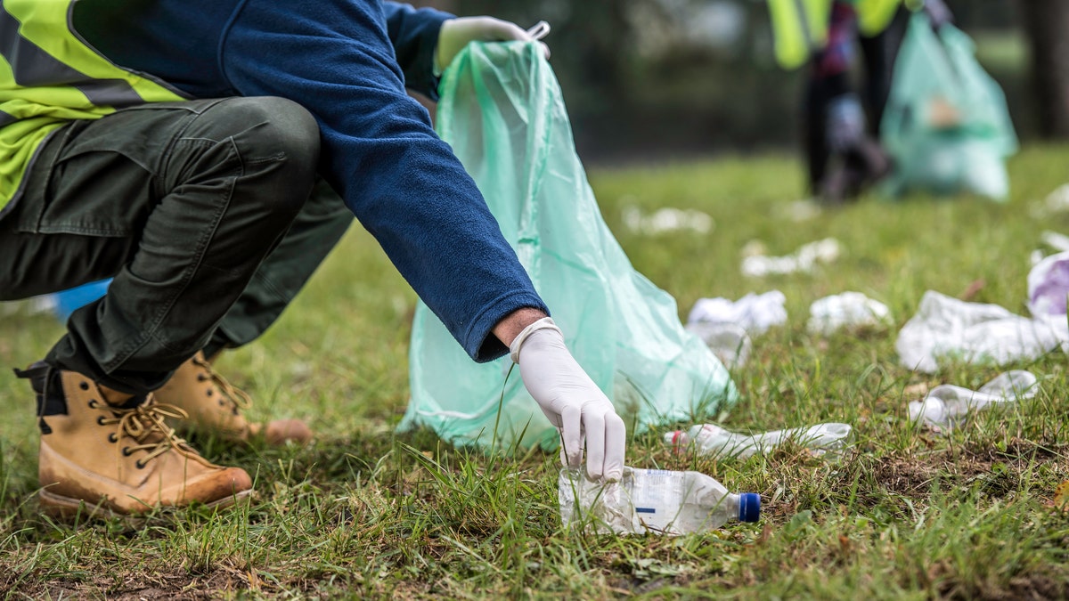 People Picking Up Trash