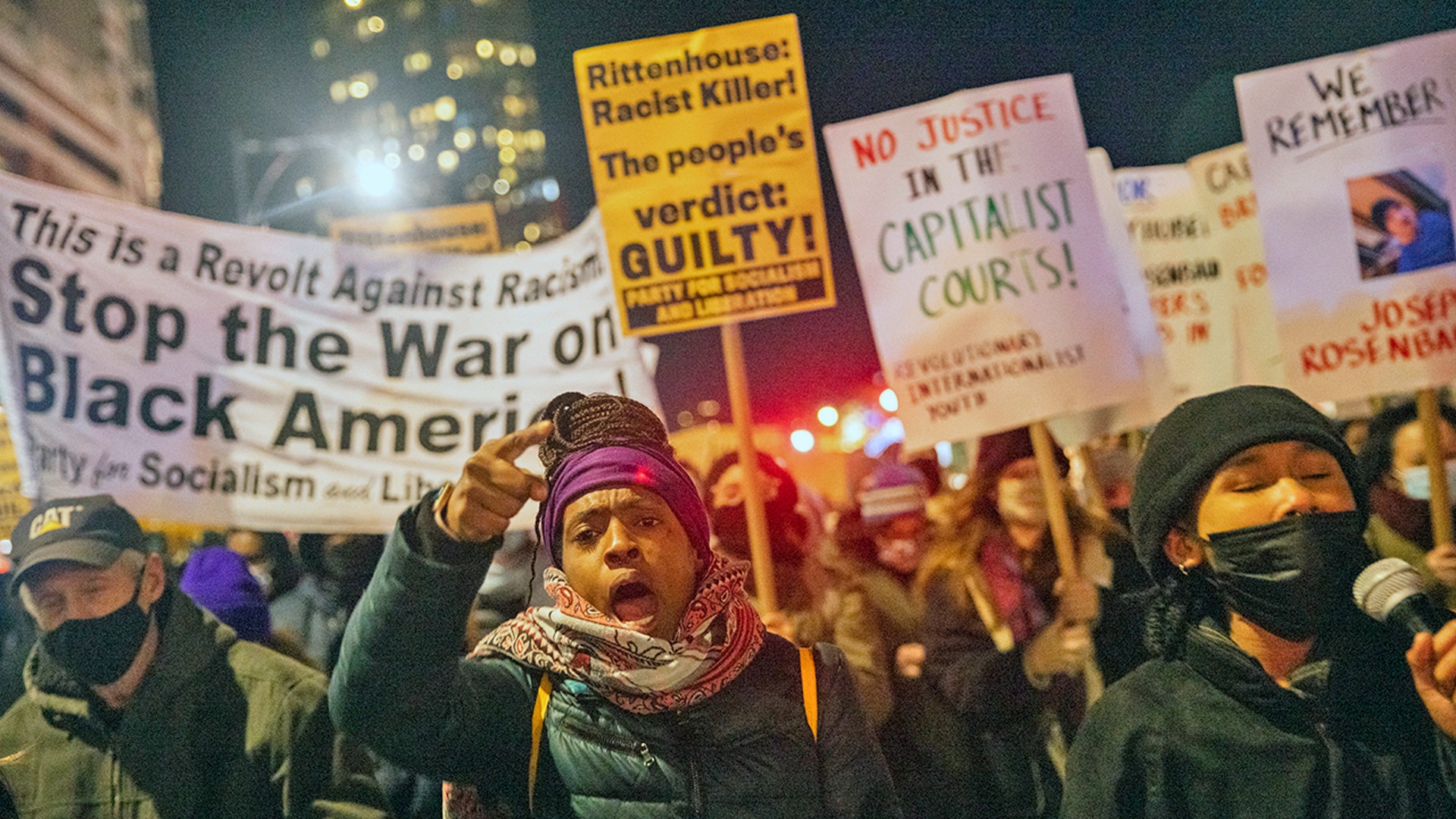 PHOTOS: Protests erupt from New York to California after Rittenhouse ...