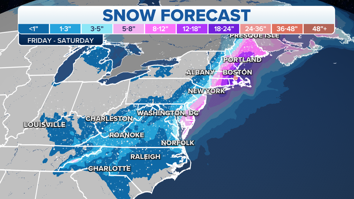 Winter storm, blizzard conditions forecast to impact Northeast, Mid ...