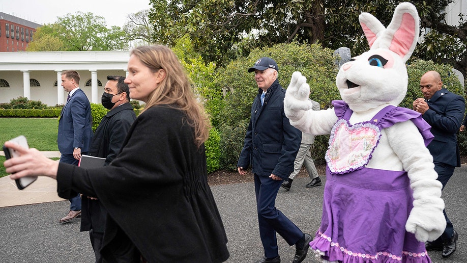 Easter Bunny Whisks Biden Away As He Starts Discussing Afghanistan