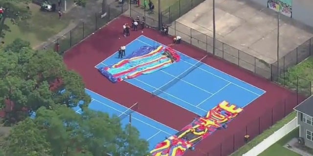 NY inflatable slide collapses, injuring school children on field day ...