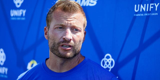 Rams head coach Sean McVay reacts to training camp brawl with Bengals ...