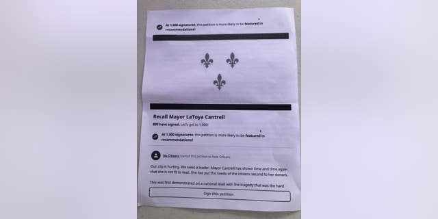 LaToya Cantrell recall petition campaign lifts off as 'first-class ...