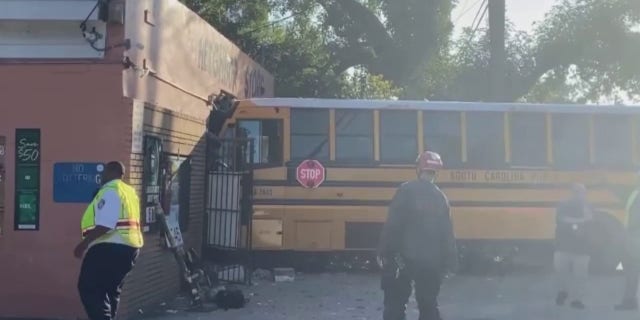 South Carolina school bus hits teen, crashes into store; at least 6 ... South Carolina school bus hits teen, crashes into store; at least 6 ...