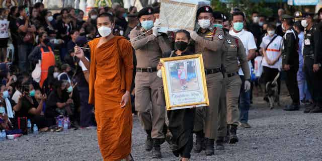 Children Killed In Thai Day Care Massacre Prepared For Funeral Rites