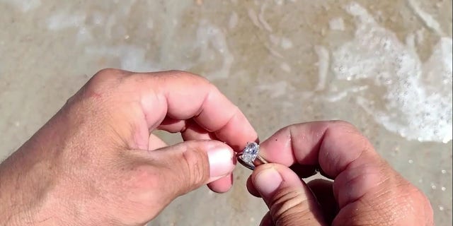Diamond ring worth $40,000 is found on a Florida beach — and returned ...