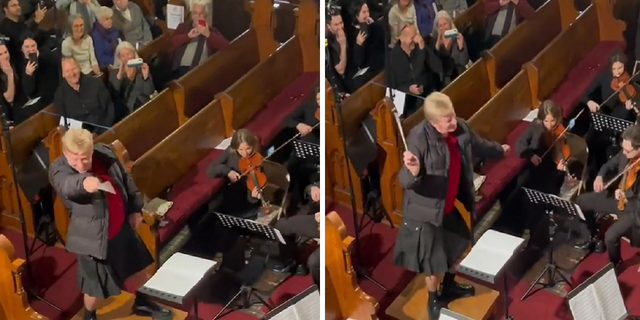 NYC guest orchestra conductor goes viral for energetic 'Sleigh Ride ...