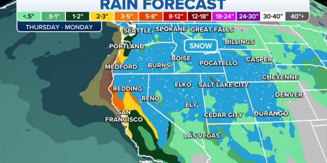 Weather in West will be active, bringing snow and rain | Fox News