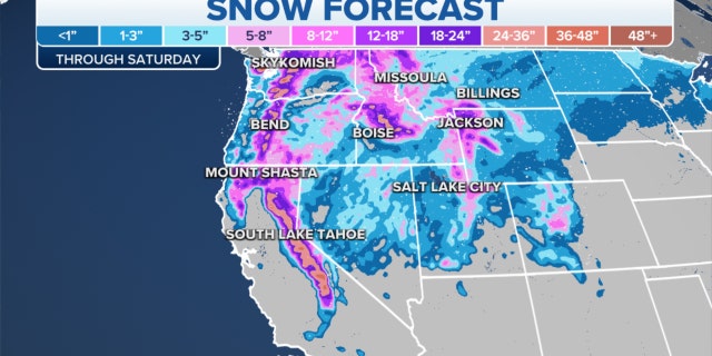 Weather in the West will be active, bringing snow and flooding hazards ...