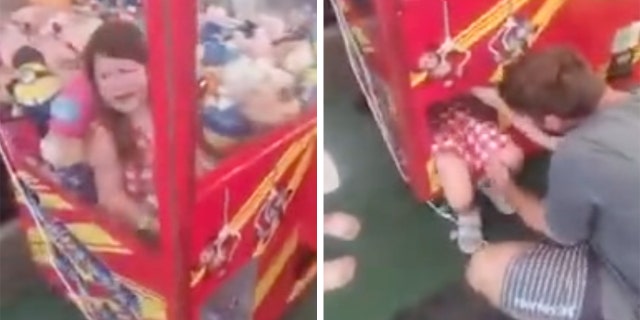 4 Year Old Girl Gets Stuck Inside Claw Machine See The Video Fox News