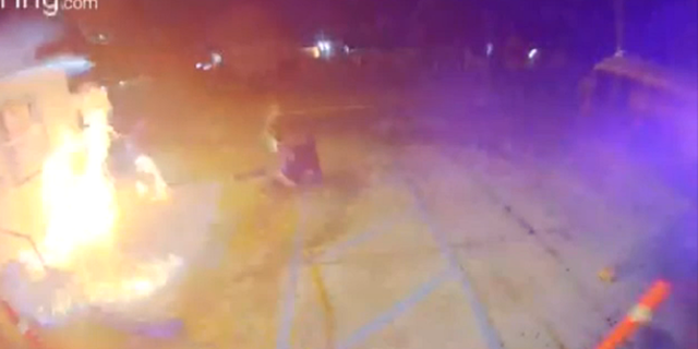 California arsonists set themselves on fire while attacking business ...