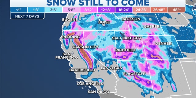 More heavy rain, snow forecast for West Coast | Fox News