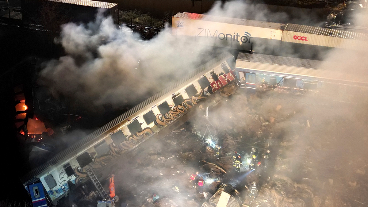 Fiery train crash in Greece leaves 38 dead | Fox News Fiery train crash in Greece leaves 38 dead | Fox News
