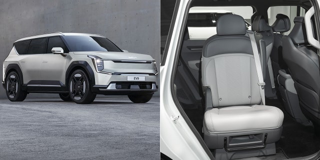Huge Kia EV9 electric SUV revealed with swiveling seats | Fox News Huge Kia EV9 electric SUV revealed with swiveling seats | Fox News