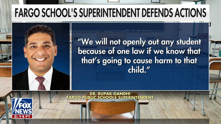 North Dakota superintendant: "We will not openly out any student ...