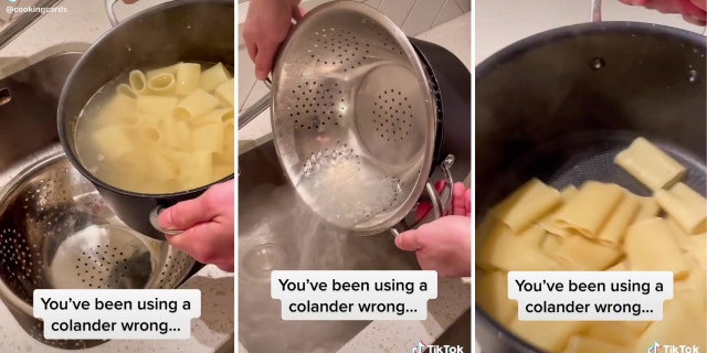 TikTok video suggests everyone's using a colander wrong, ignites debate ...