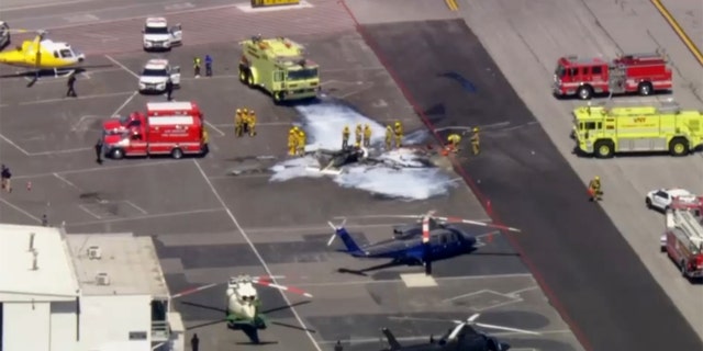 Los Angeles Small Plane Crash Kills 2 On Board At Van Nuys Airport