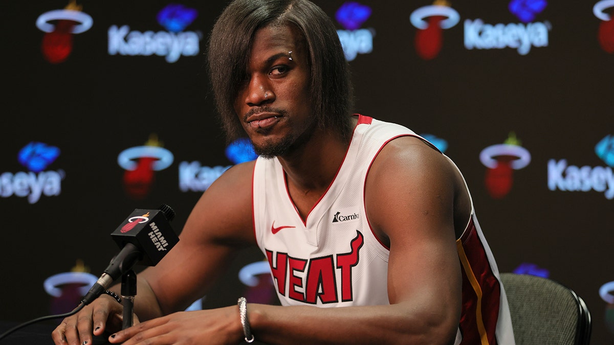 ‘Emo’ Jimmy Butler sports new hairstyle at Heat media day | Fox News ‘Emo’ Jimmy Butler sports new hairstyle at Heat media day | Fox News