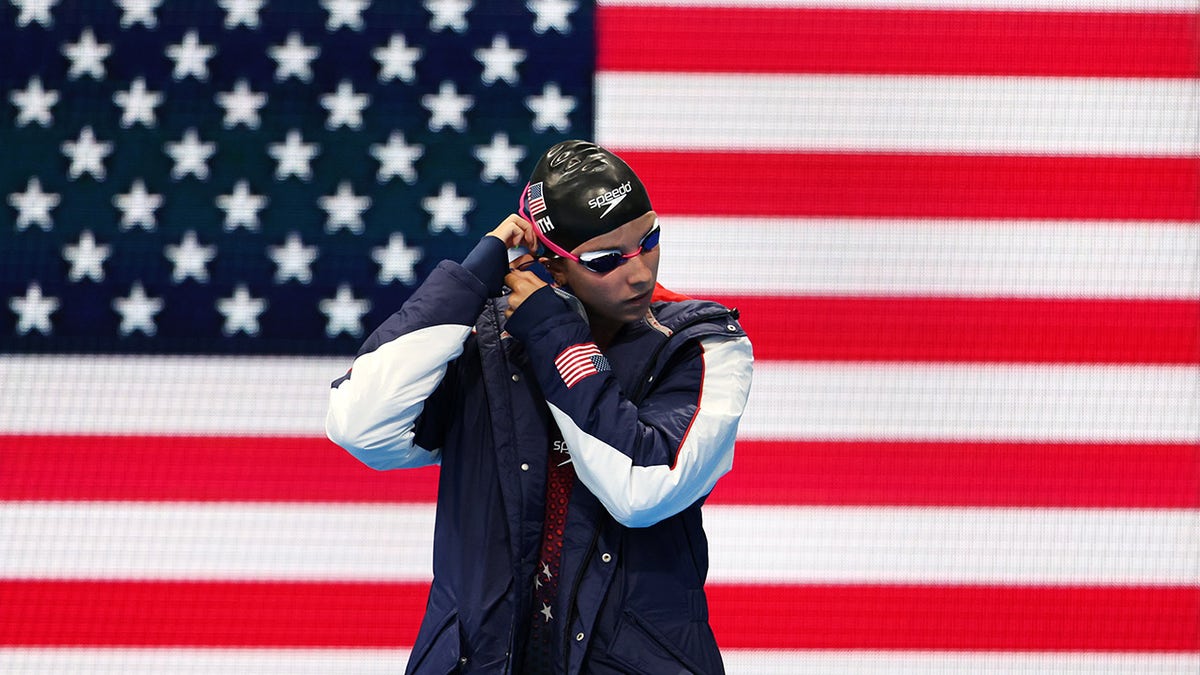 Olympic Medalist Regan Smith Wears Usa Swim Cap With Pride Ahead Of