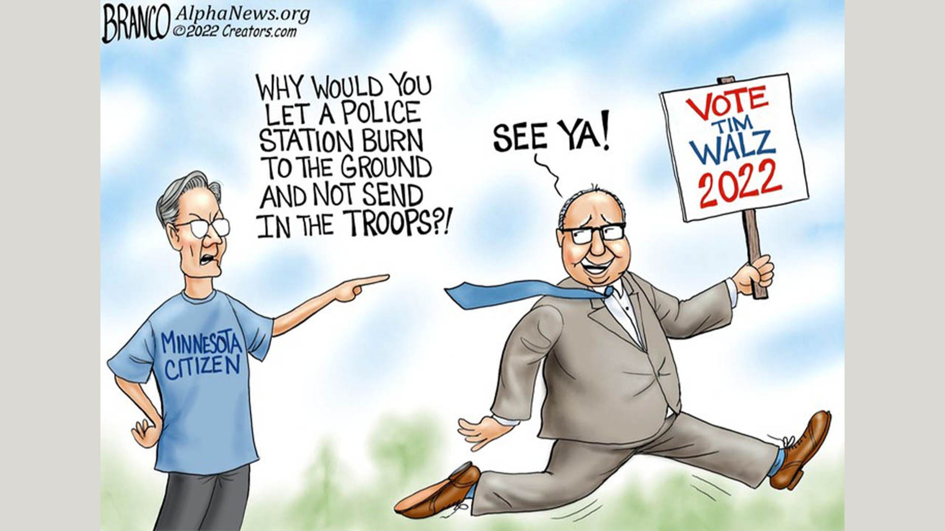 Tim Walz in political cartoons | Fox News