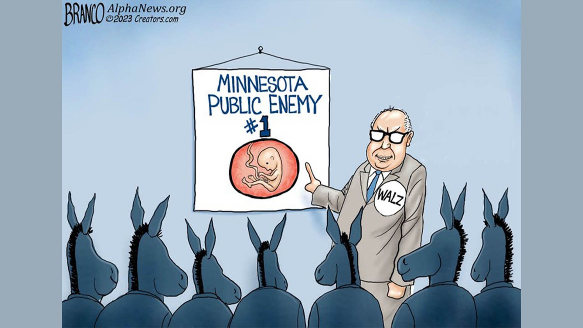 Tim Walz in political cartoons | Fox News