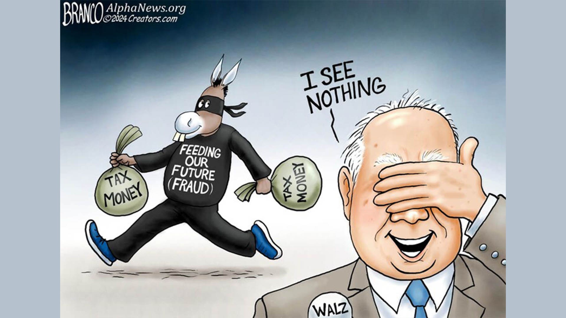 Tim Walz in political cartoons | Fox News