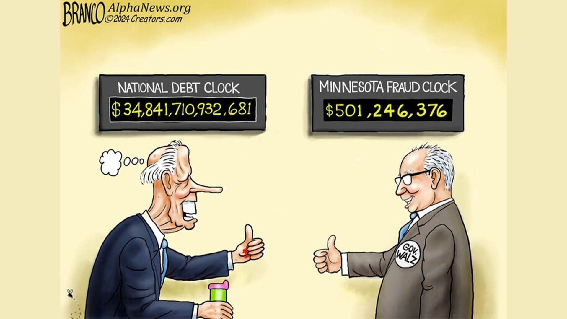 Tim Walz in political cartoons | Fox News