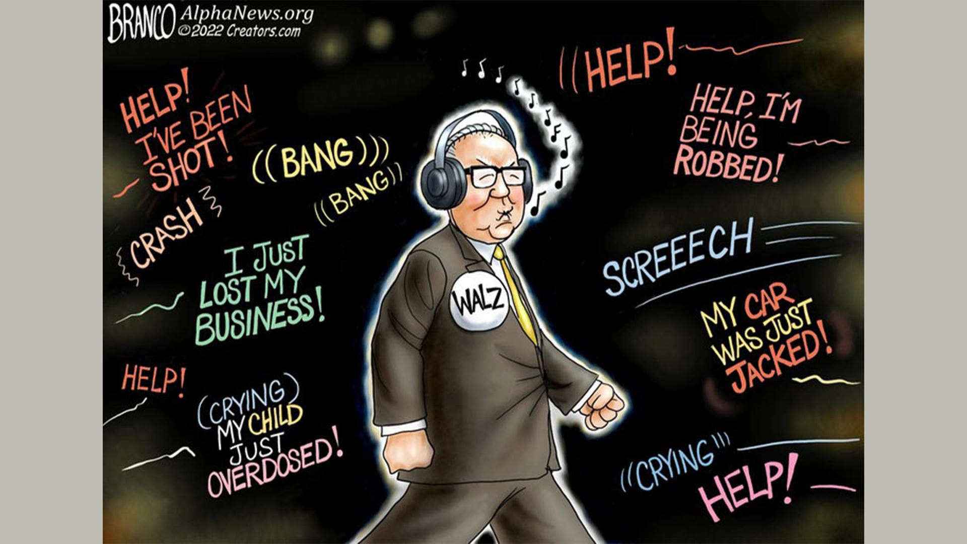 Tim Walz in political cartoons | Fox News