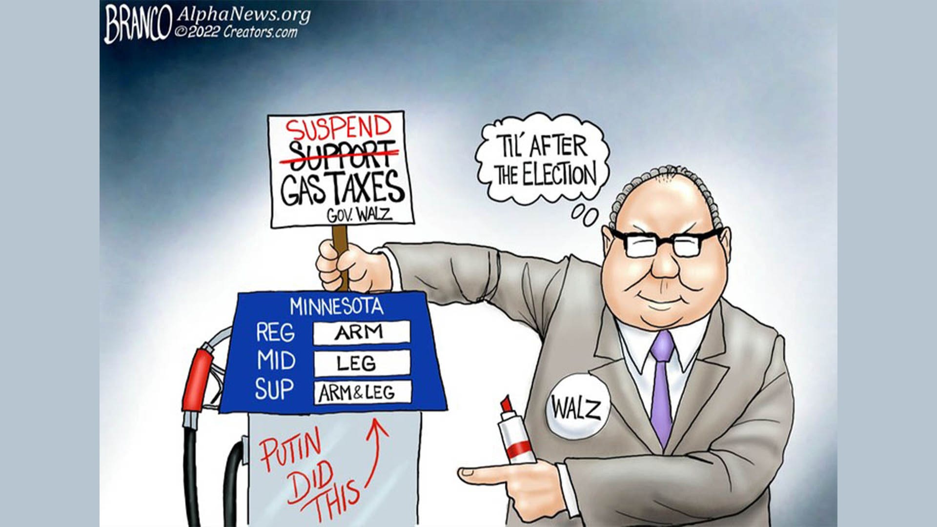 Tim Walz in political cartoons | Fox News