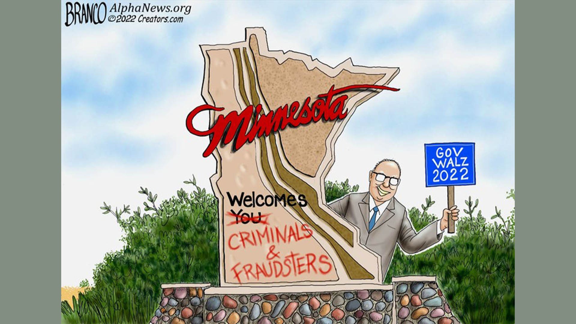 Tim Walz in political cartoons | Fox News