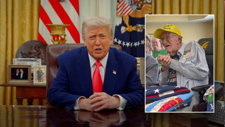 SOFT NEWS - (Pres) Trump surprises 104-year-old WWII veteran with ...