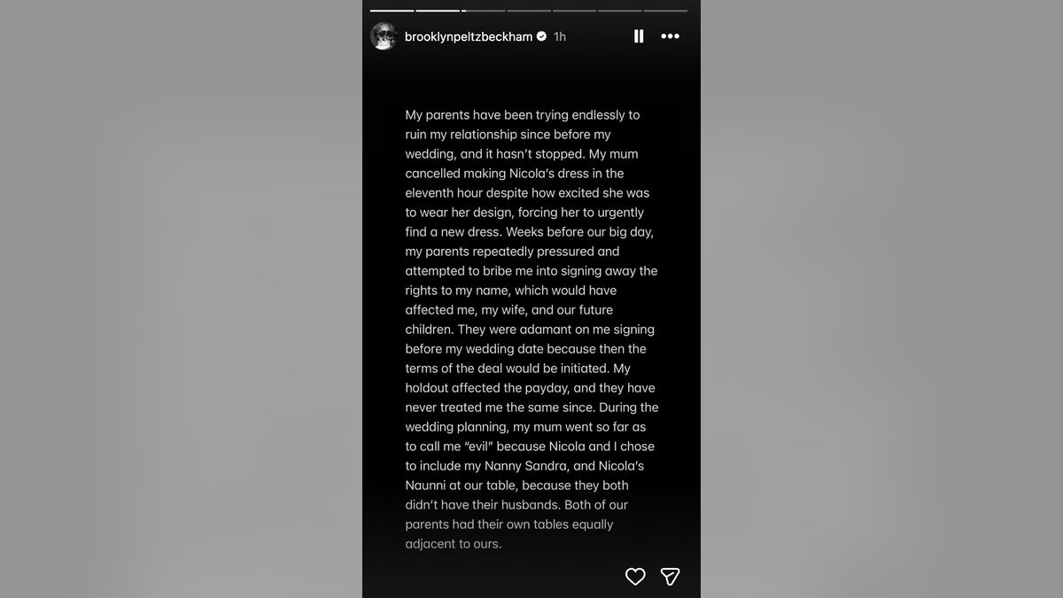 Brooklyn Beckham won't reconcile with parents Victoria David Beckham ...