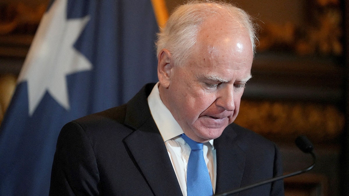 Tim Walz avoids press questions after dropping bid for third term as ...